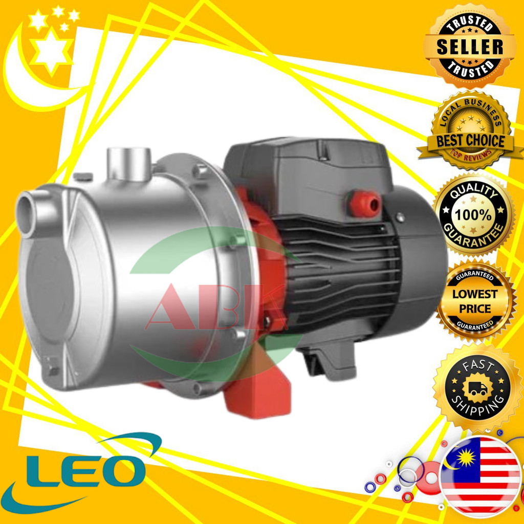 [100% ORIGINAL] LEO SELF-PRIMING JET WATER PUMP PAM AIR - AJM75S STAINLESS STEEL (1HP) | Shopee ...