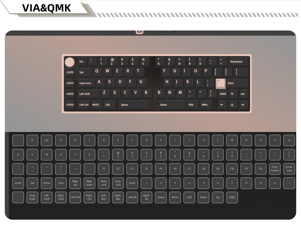 ZUOYA GMK70 Magnetic Split Type Mechanical Keyboard Kit 3mode BT/2.4G ...