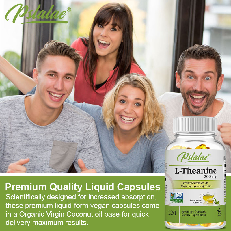 L-Theanine Capsules - Green Tea Extract - Promotes relaxation, restores ...