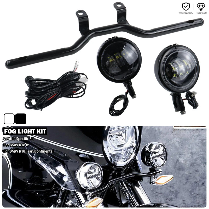 E9 Mark Fog Lights Bracket Kit 4.5inch LED Auxillary Headlight With ...