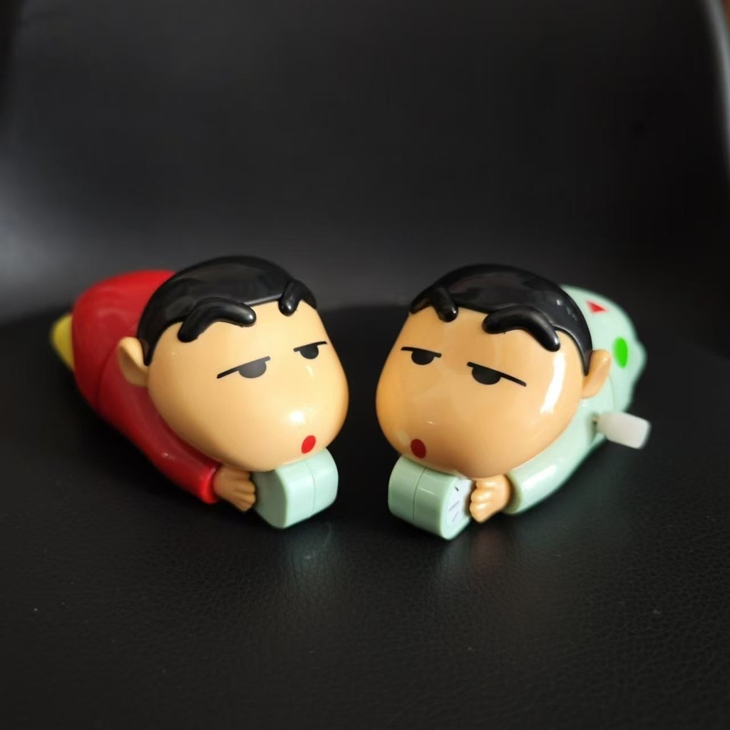 Crayon Shin-chan Clockwork Model Toy Don't Want To Get Up Anime Figure ...