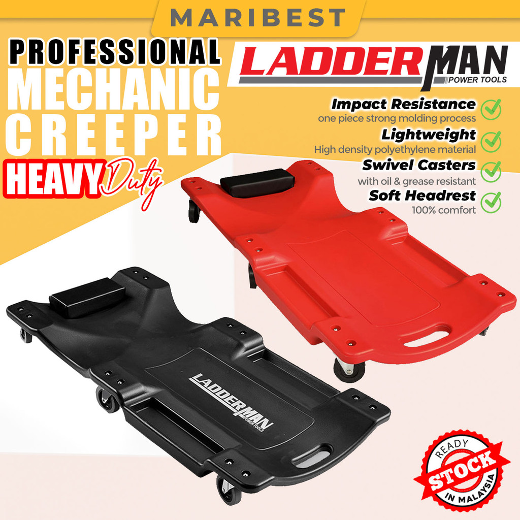 Mechanic Creeper Car Garage 36" 40'' with 6 Swivel Wheels Tempat Baring ...