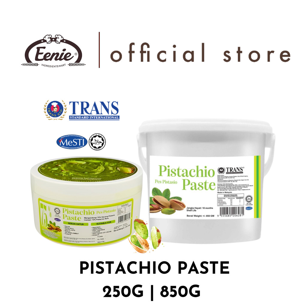 TRANS PISTACHIO PASTE | PES PISTACHIO | 250G | 850G | HALAL | Shopee ...