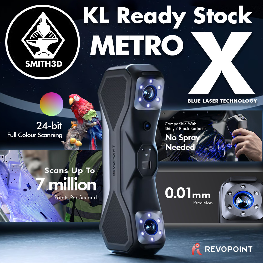Revopoint MetroX 3D Scanner, Blue Laser Line and Full-field Structured ...
