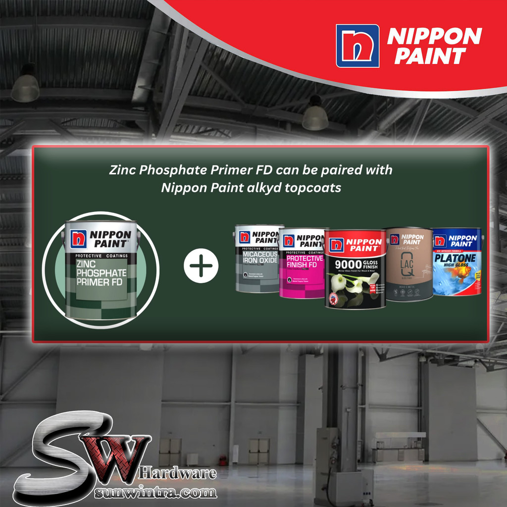 NIPPON 5L ZINC PHOSPHATE PRIMER FD Rust inhibiting primer for iron ...