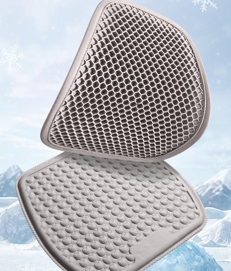 Car Cooling Seat Cushion Backrest, Honeycomb Breathable Car Pad with ...