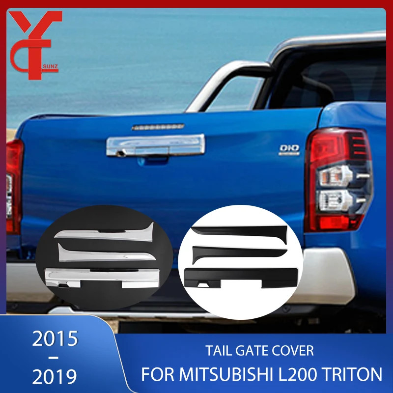 Tail Gate Cover Trim Rear Door Handle Decorative Strip Chrome Matte ...