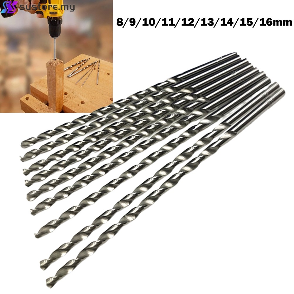 [Super] 300mm Extra Long HSS Drill Bits For Soft Metal Wood Plastic ...