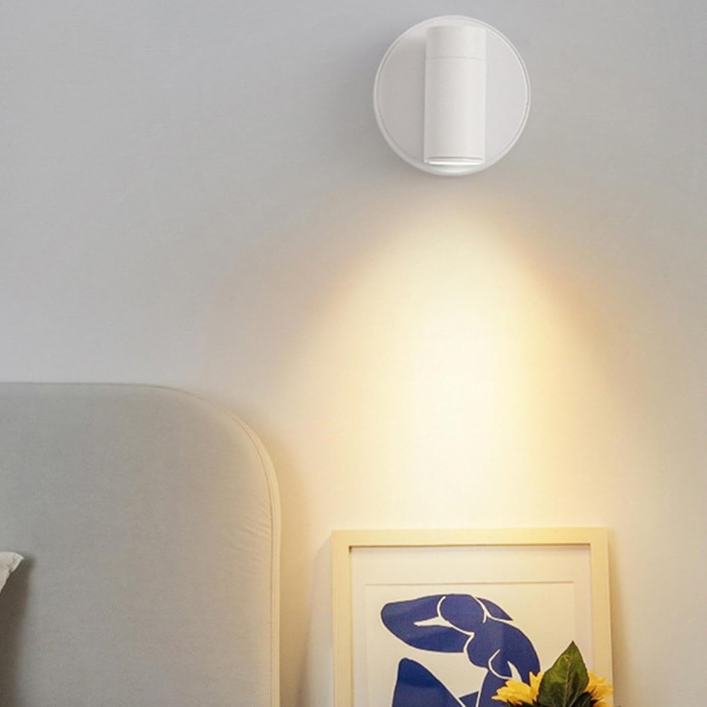 Magnetic LED Adjustable Angle Portable Wall Lamp USB Rechargeable No ...