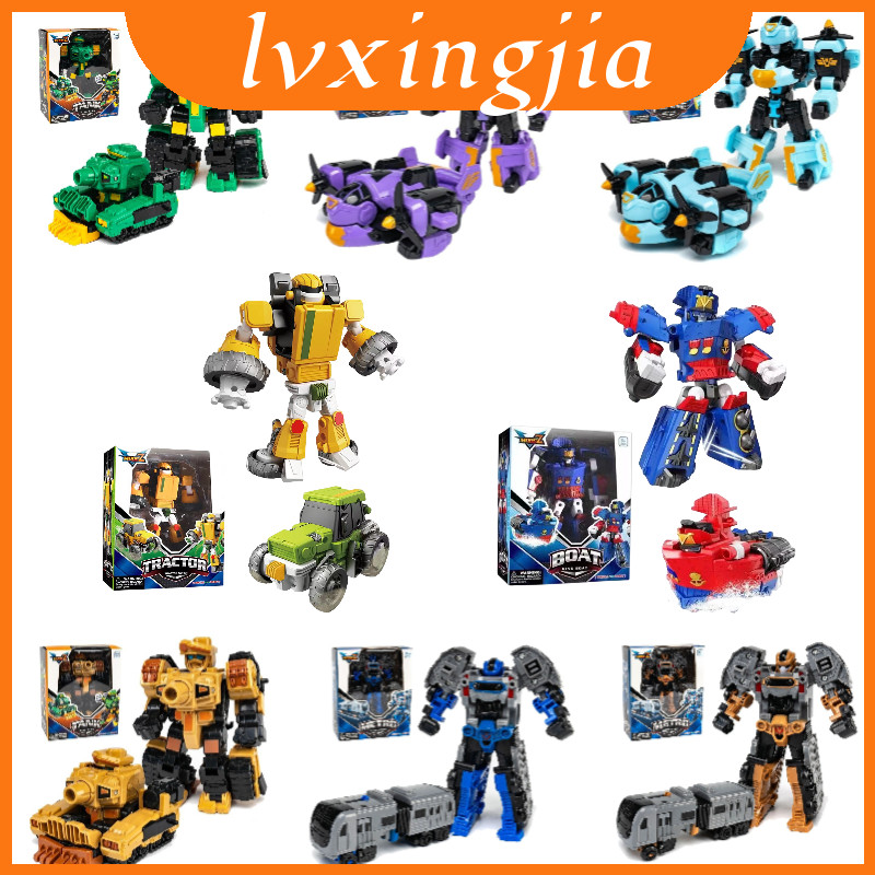 Tank Battle Transforming And Fighter Jet Model Cartoon Robot Mech Toy ...