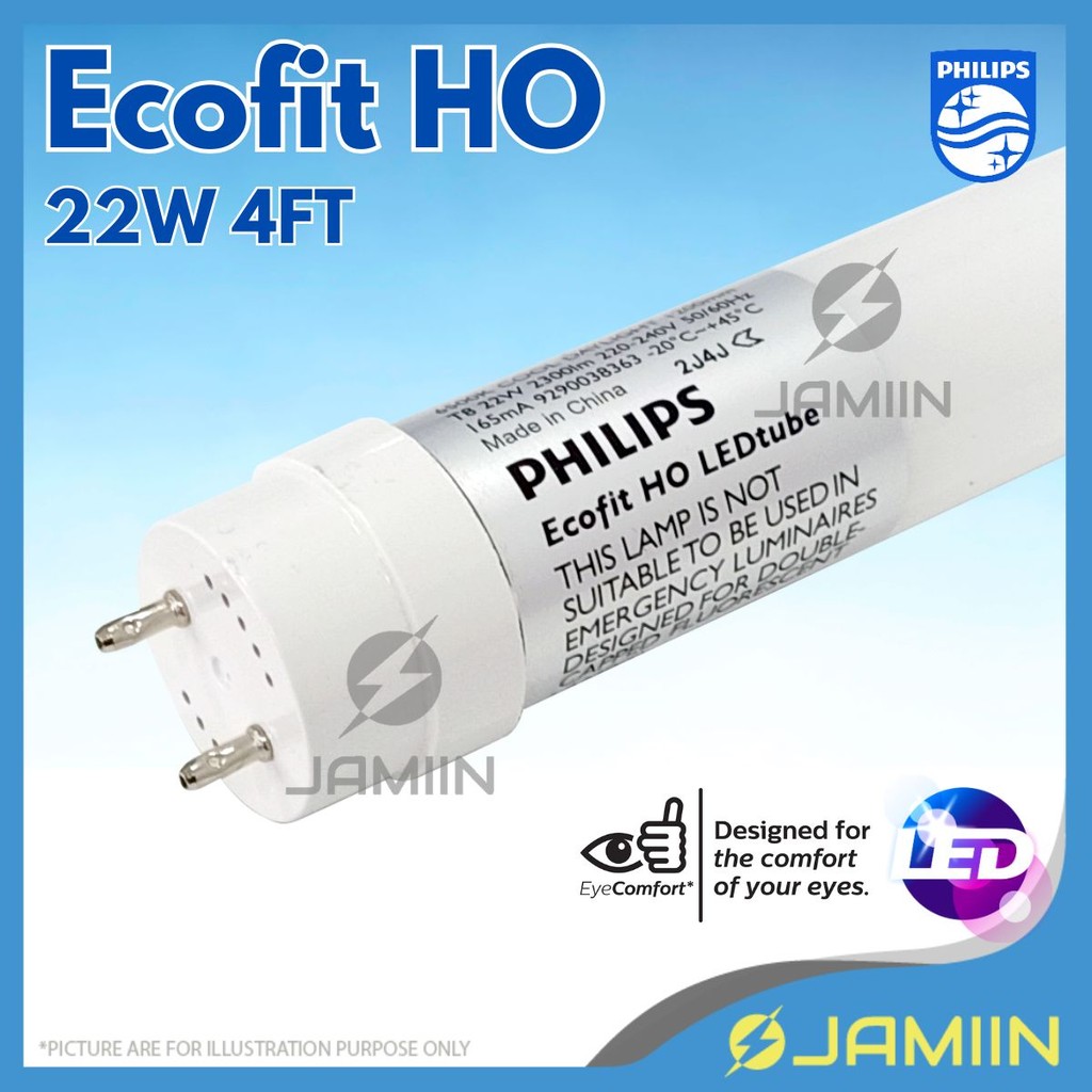 Philips T8 4Ft EcoFit LED Tube 22W Daylight Lampu Kalimantang LED Lampu ...