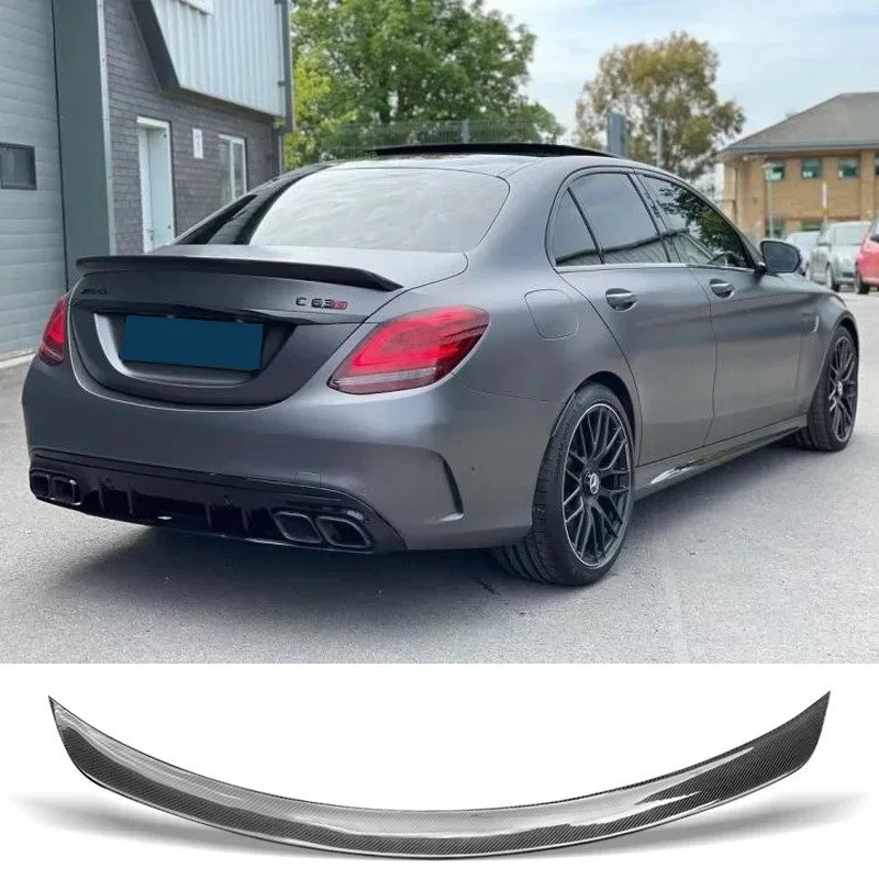 Type V Carbon Spoiler for Benz W205 C260 C43 C63 Coupe AMG Rear ...