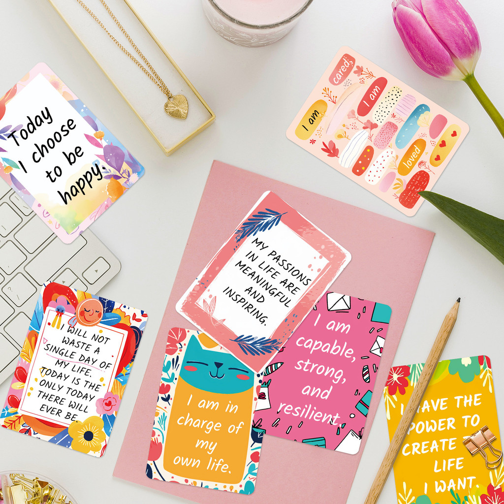 50pcs Motivational Quote Cards With English Letters, Positive ...