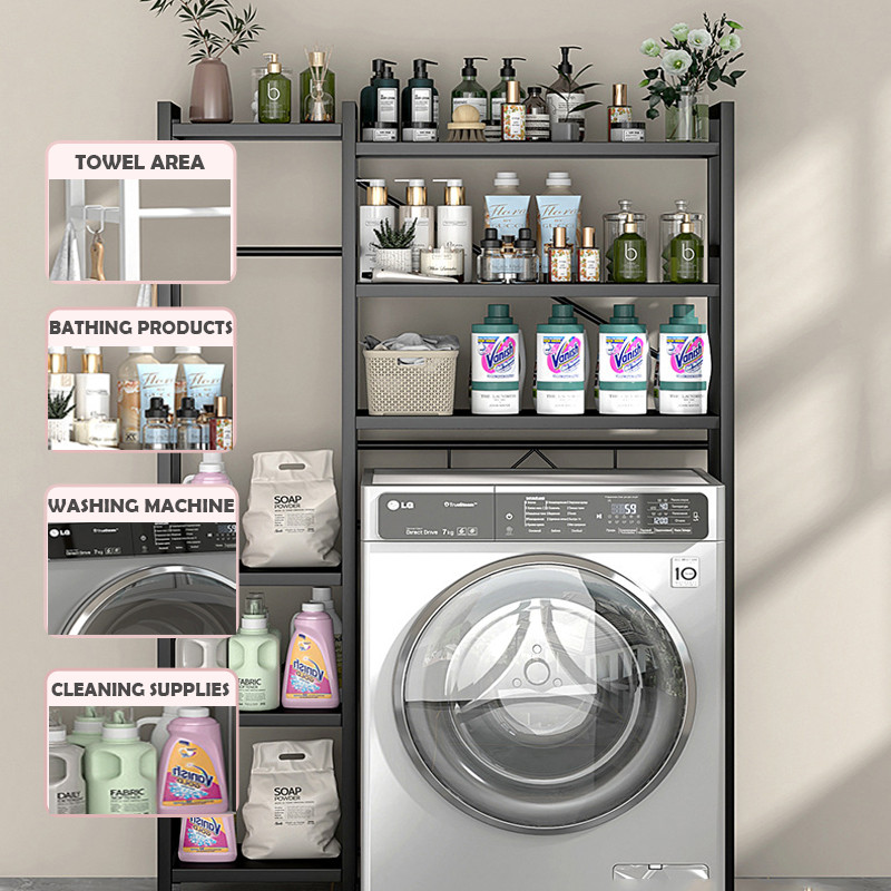 GDeal 2/3 Layer Shower Rack Bathroom Cabinet and Toilet Rack Organizer ...