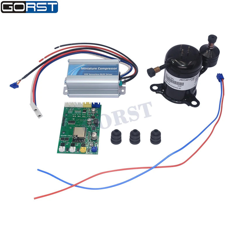 DC12V Car Refrigeration Air Compressor Fridge Freezer Marine Solar ...