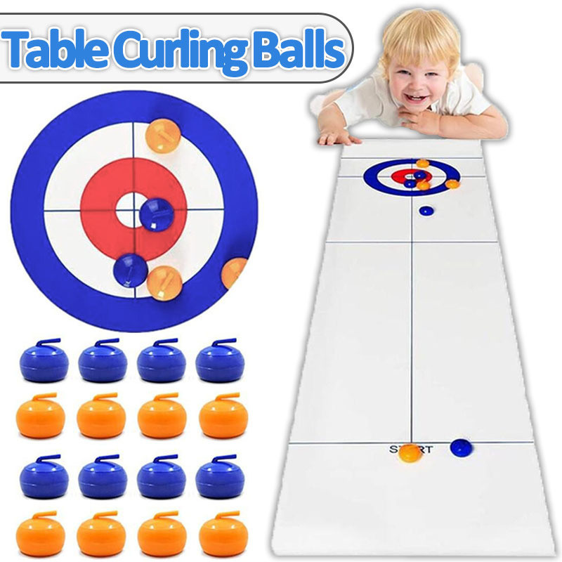 🔥Ship 24H🔥 Kids Board Game Curling Game Indoor Game Foldable Tabletop ...