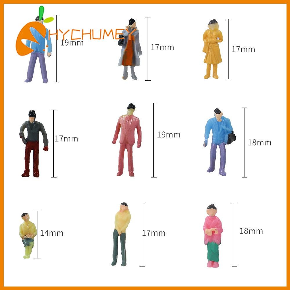 100 Count Vibrant Plastic Miniature Character Models In 1 To 200 Scale ...