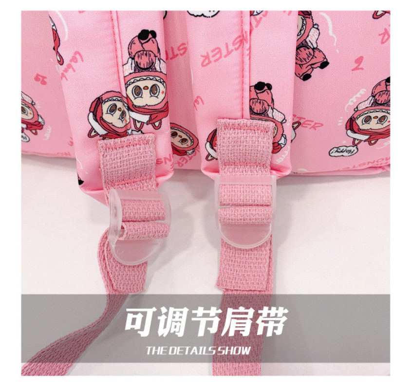 New Pattern LABUBU Printing Backpack Casual and Versatile Cartoon ...