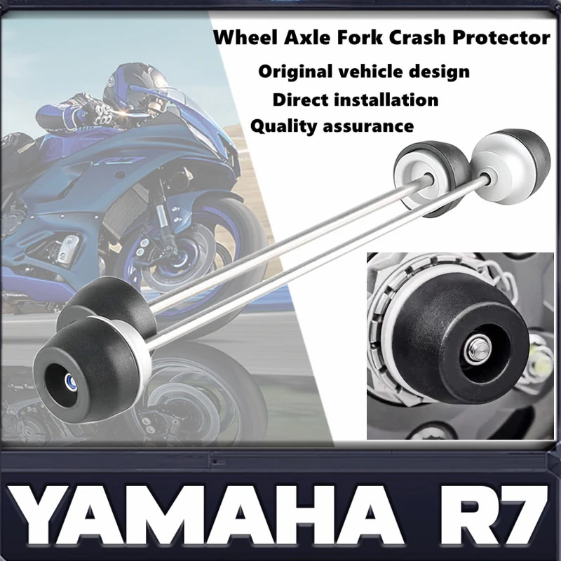 R7 Motorcycle CNC Front Rear Wheel Axle Fork Crash Protector Slider ...