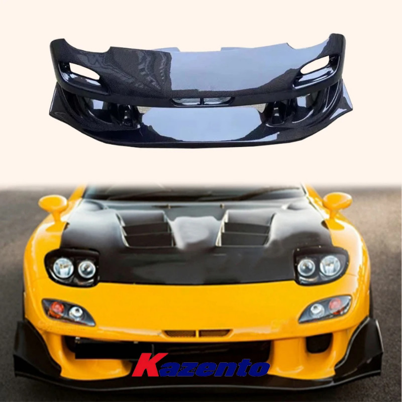 For Mazda RX-7 FD RX7 FD3S RE-GT Style Carbon Fiber Front Bumper Body ...