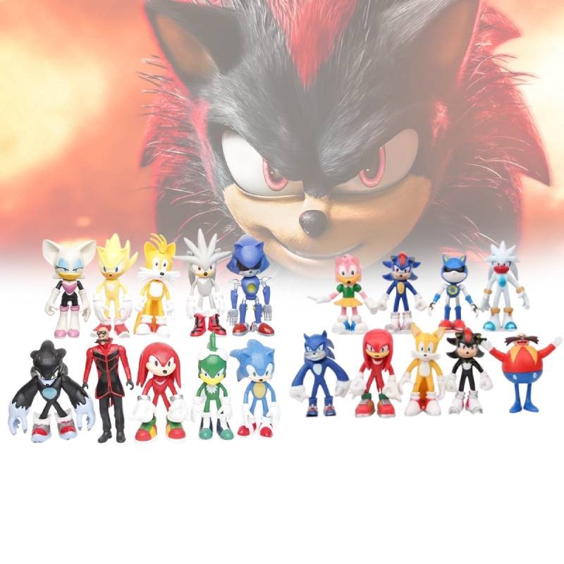 Charming The Sonic Hedgehog Desk Toys With 10 Playful Styles For Gaming ...