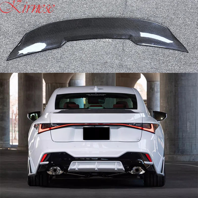 Carbon Fiber Rear Trunk Boot Duck Spoiler Back Windshield Wing For ...