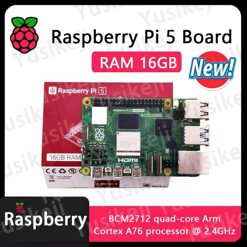 NEW Original Raspberry Pi 5 RAM 16GB , Boardcom BCM2712 , RP1 , USB3 ...