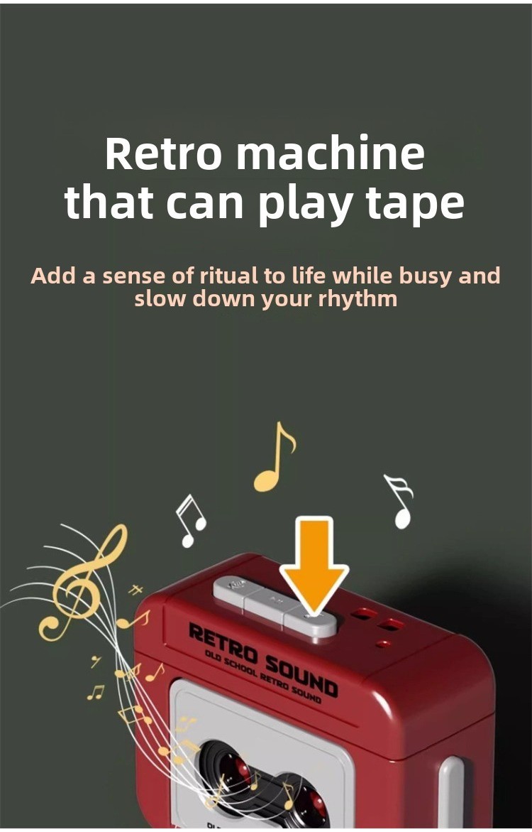 Mini tape recorder couple gift keychain music box pendant with ...