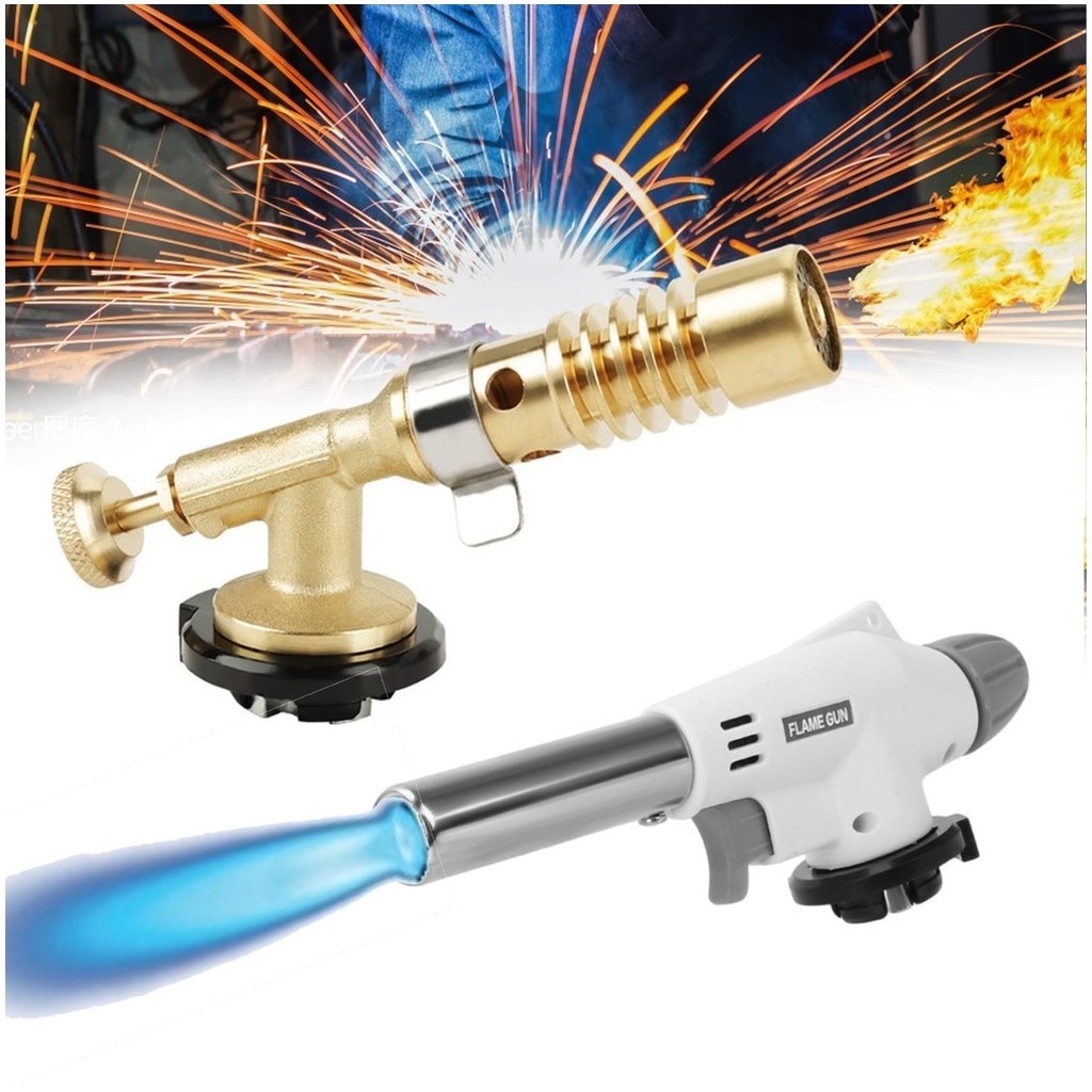 (UP TO 1300°C) EW Flame Gun Blow Torch Butane Gas Torch Gun Camping Gas ...