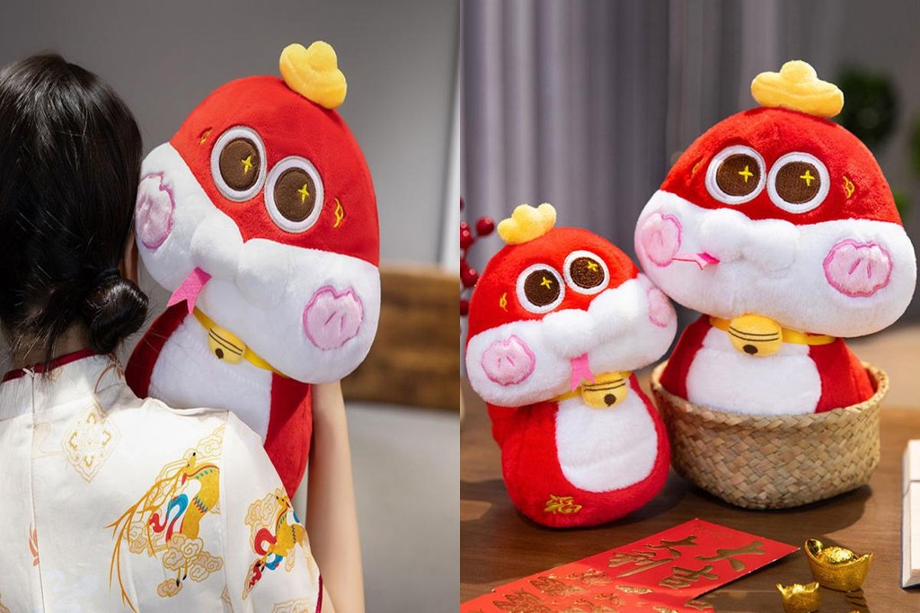 Snake Symbol Plush Toy Snuggle Buddy Snake Plush Chinese Zodiac Snake ...