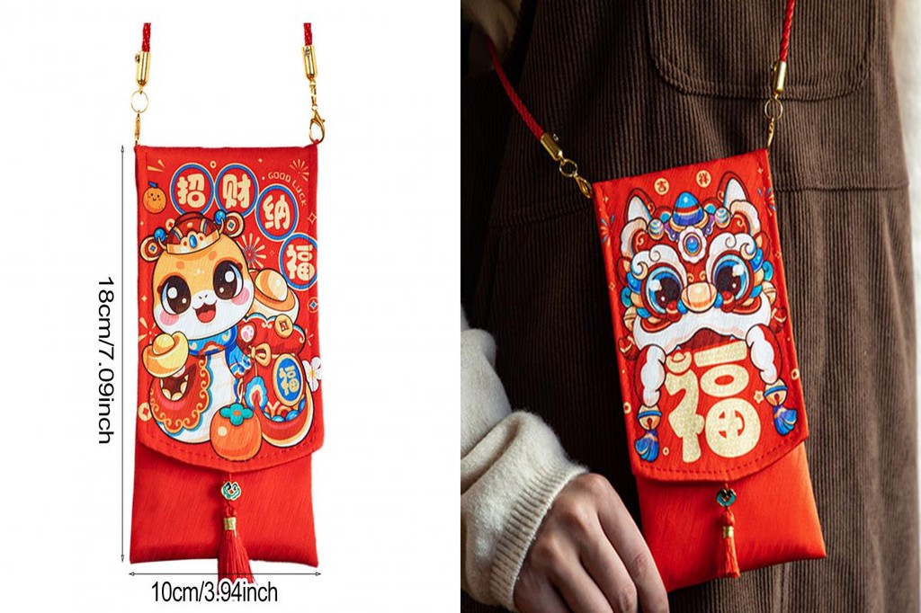 ALINA Fabric Envelope Prosperity Envelope Chinese New Year Lucky Money ...