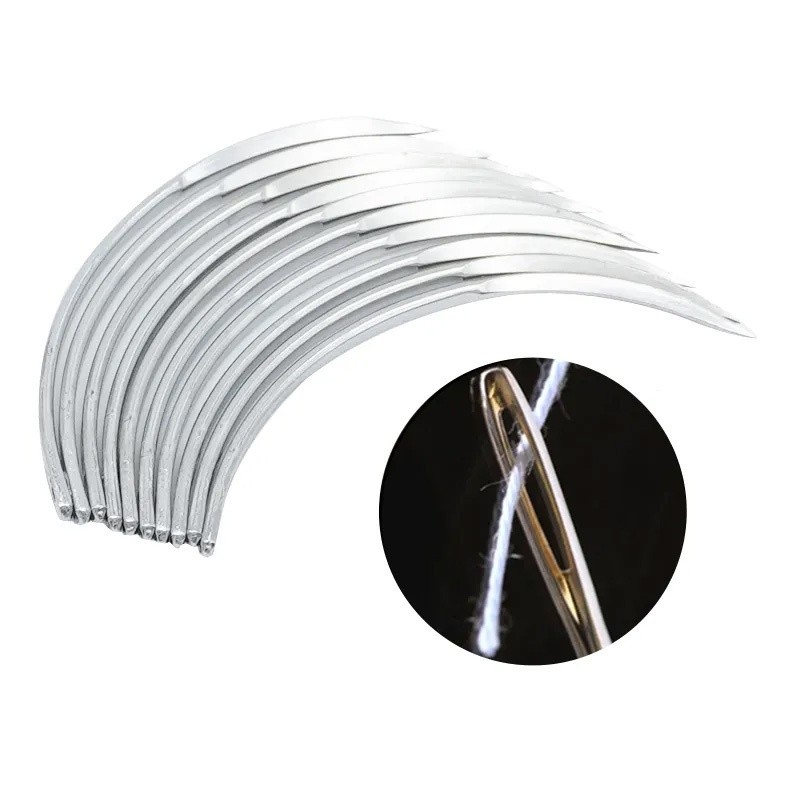 10Pcs Stainless Suture needles Veterinary Surgical Suture curve needle ...