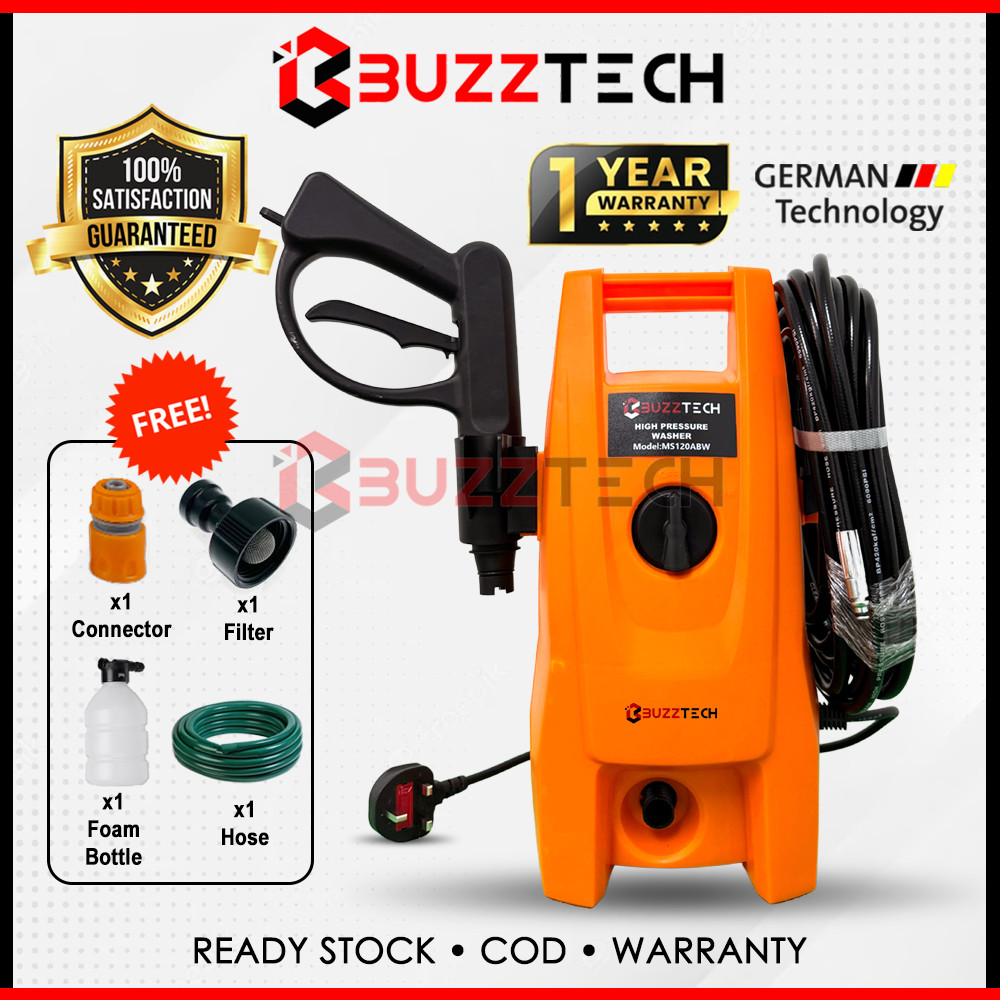BuzzTech 2800W 260 BAR Professional Super Power High Pressure Washer Cleaner Water Jet Sprayer ...