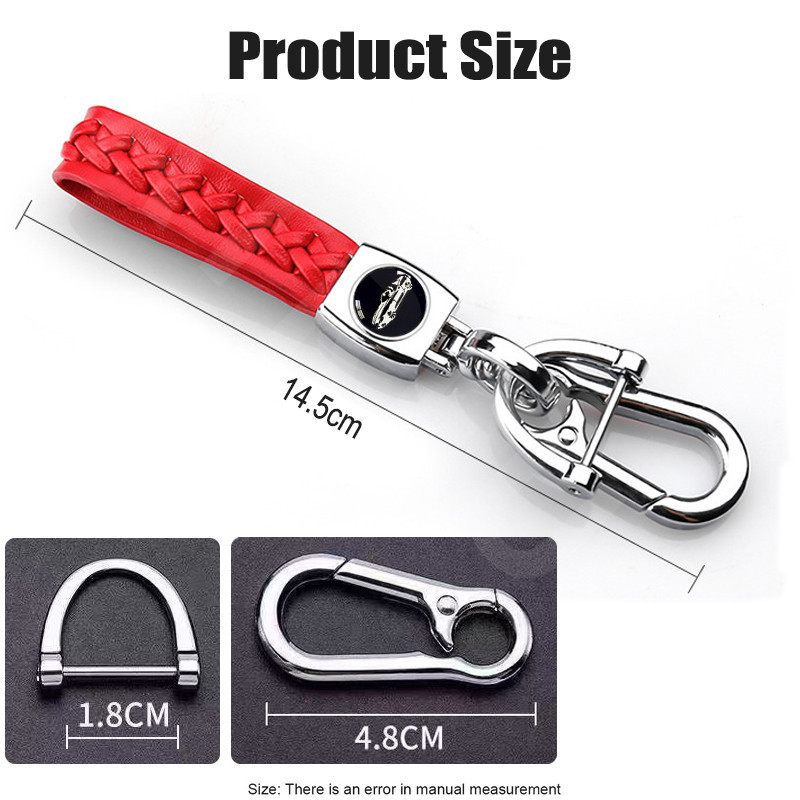 Volvo Car Logo Keychain Fashion Car Leather Key Chain Remote Control ...