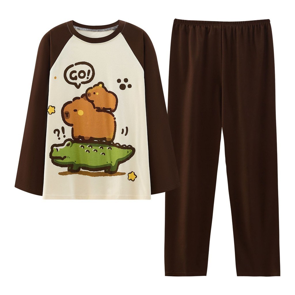 Kids Pyjamas Children Girls Cute Cartoon Capybara Loopy Sleep Wear ...