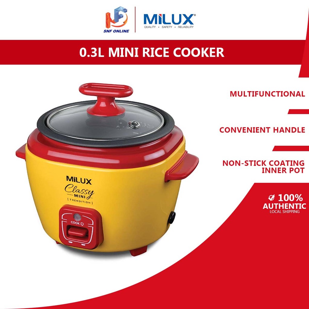 Milux 0.3L Classy Mini Rice Cooker MRC-603 | Shopee Malaysia
