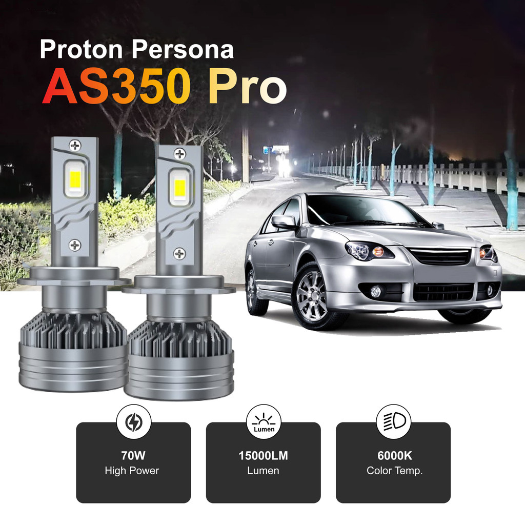 [PROTON] Persona 1 Year Warranty Car LED Headlight Bulb H4 H7 Hi/Lo ...