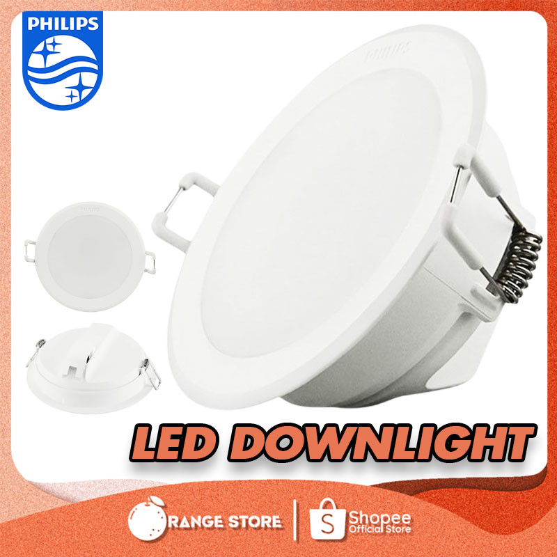 LED Philips Essential Downlight 10W Round 3000K Warm White Lighting ...