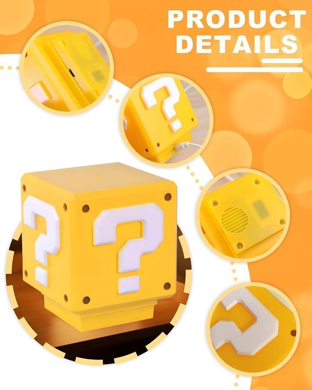 Super Mario LED Sign of Interrogation Night Light with Sound Effect ...