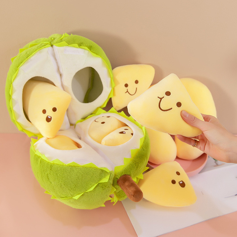 25/35cm Durian Doll Tear-off Fruit Relieving Doll Durian Plush Toy ...