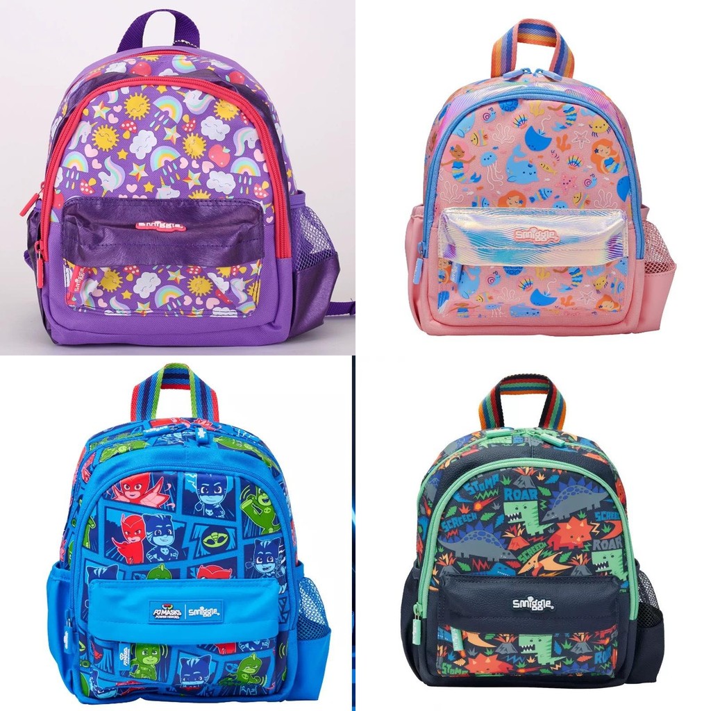 School Kids Smiggle Backpack For Preschoolers With Animal Print And ...
