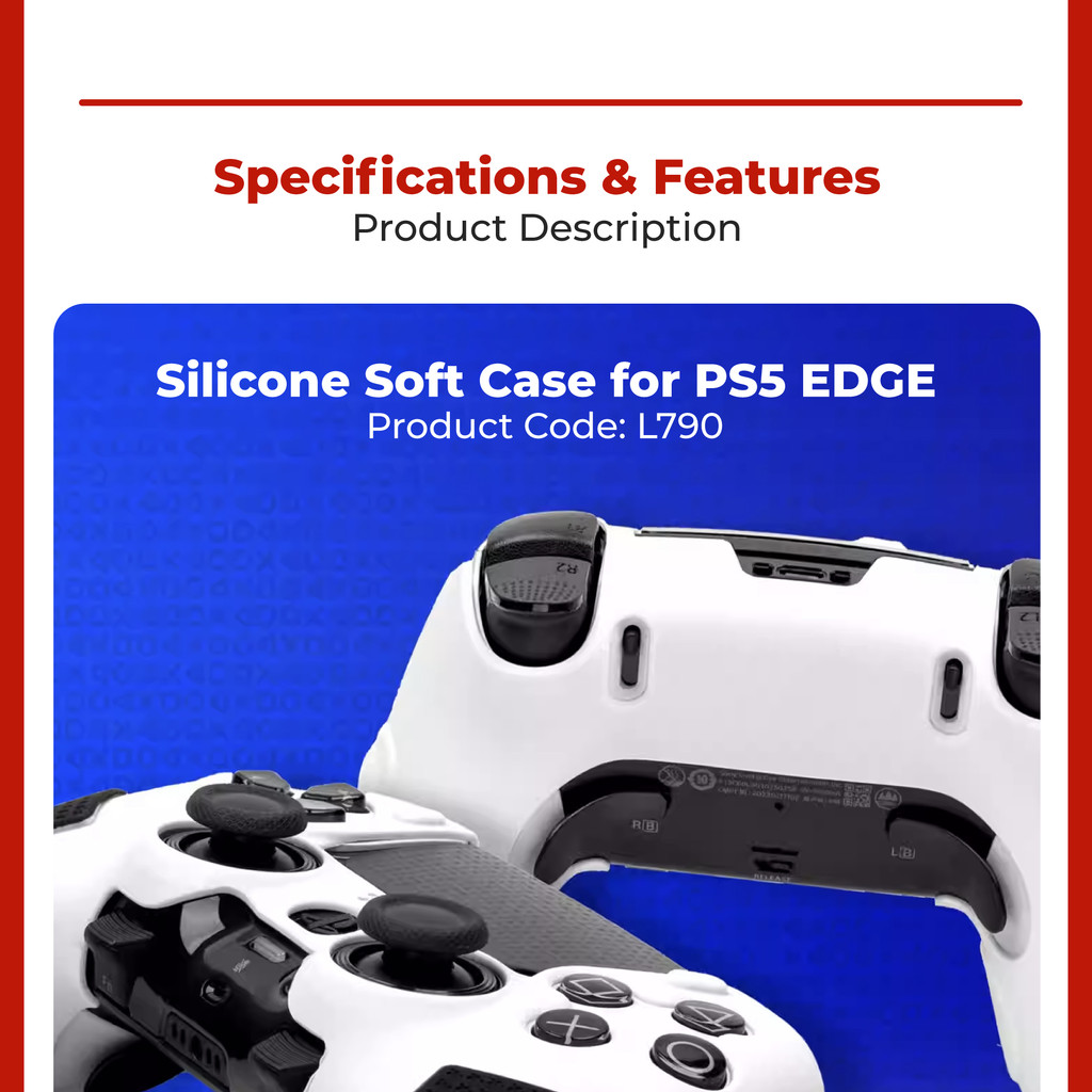 IINE 良值 PS5 Edge Silicone Case DualSense Edge Controller Protective ...