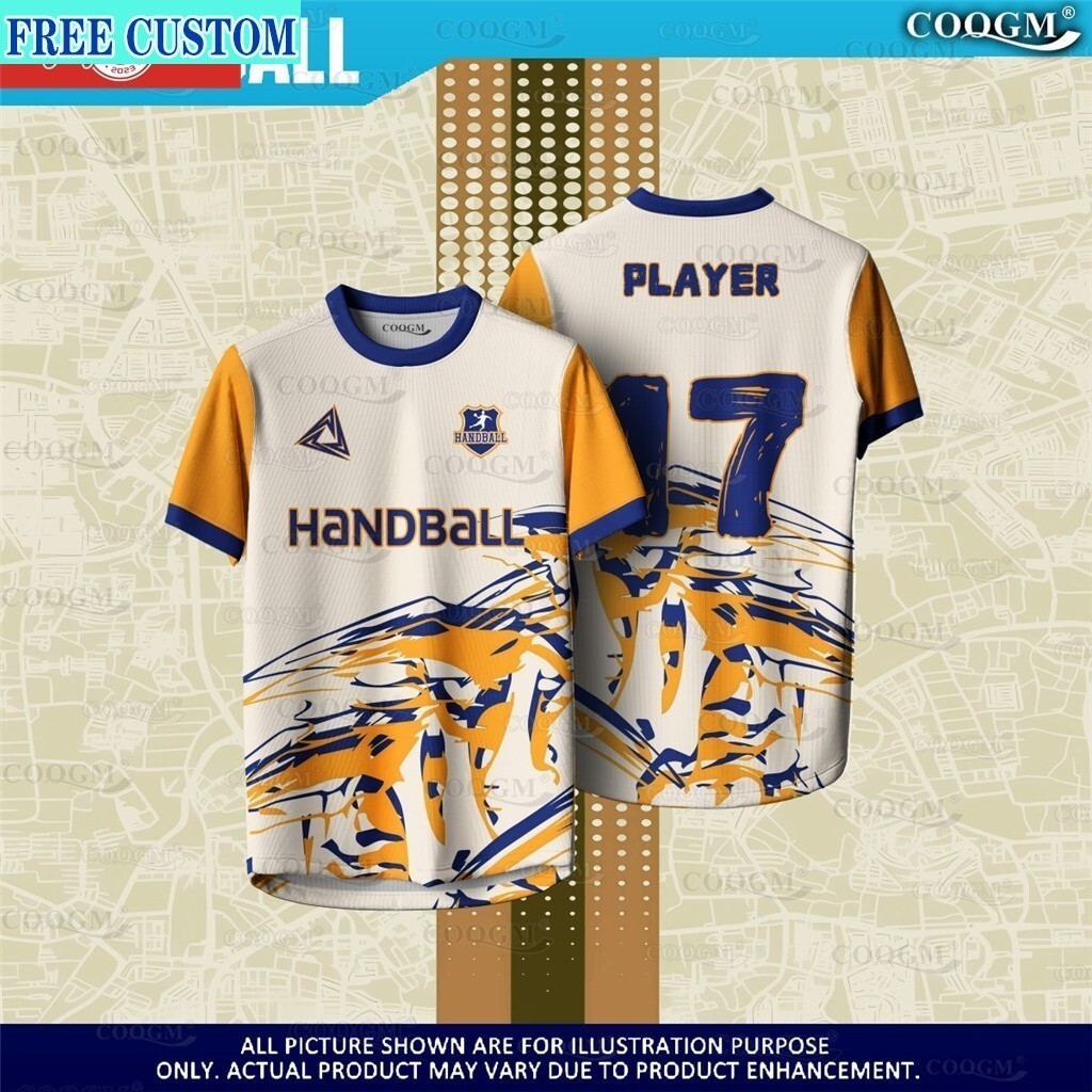 2025 New Handball Jersey (Ready Stock) Men's Retro Collar Full ...