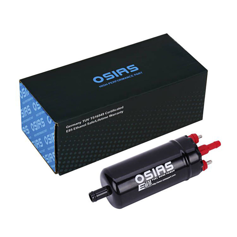 OSIAS 外置燃油泵出油口8mm External Inline Fuel Pump 300LPH Universal High ...