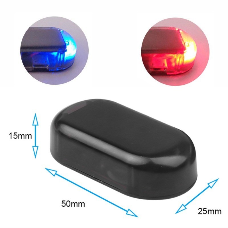 Universal Car Solar Energy Warning light LED Flash Light Car Power ...