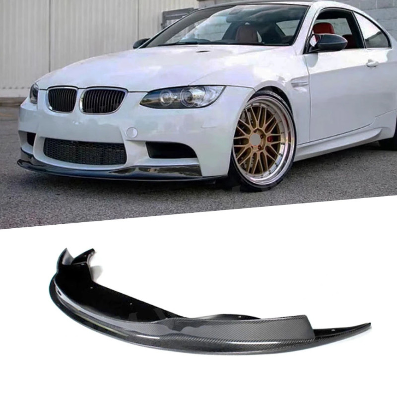Carbon Fiber Front Lip Spoiler For BMW E92 E93 M3 Bumper Extension Chin ...