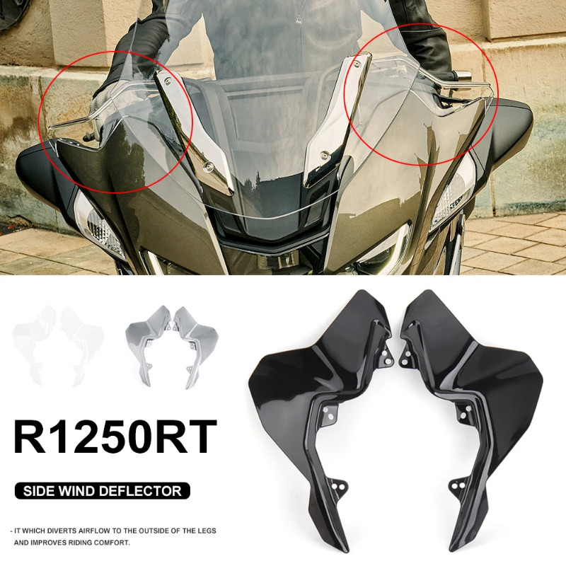 New 3 Colors Motorcycle Handlebar Front Side Wind Deflector Windshield ...