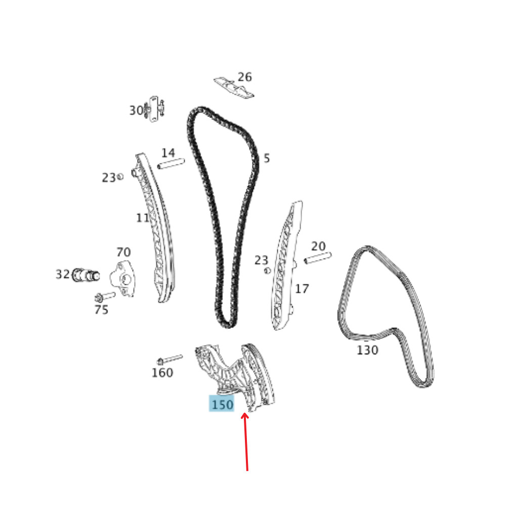 Original Mercedes Benz OIL PP TIM RAIL M271-CGI 2710301163 | Shopee ...