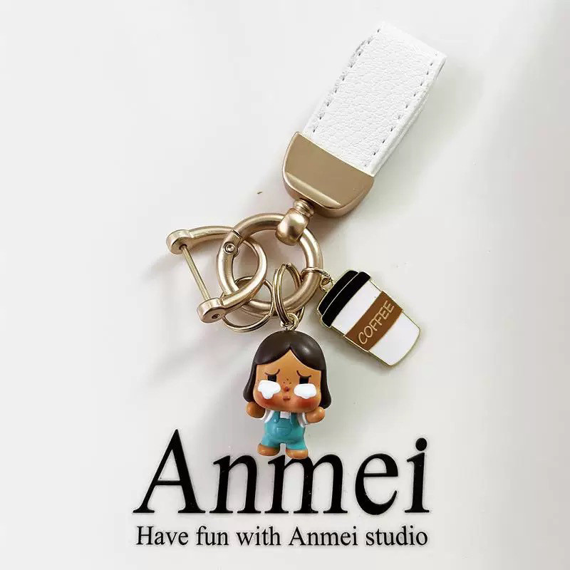 New Product Pop Mart Hug Cute Pellets dimoo Car Keychain Bag Pendant ...