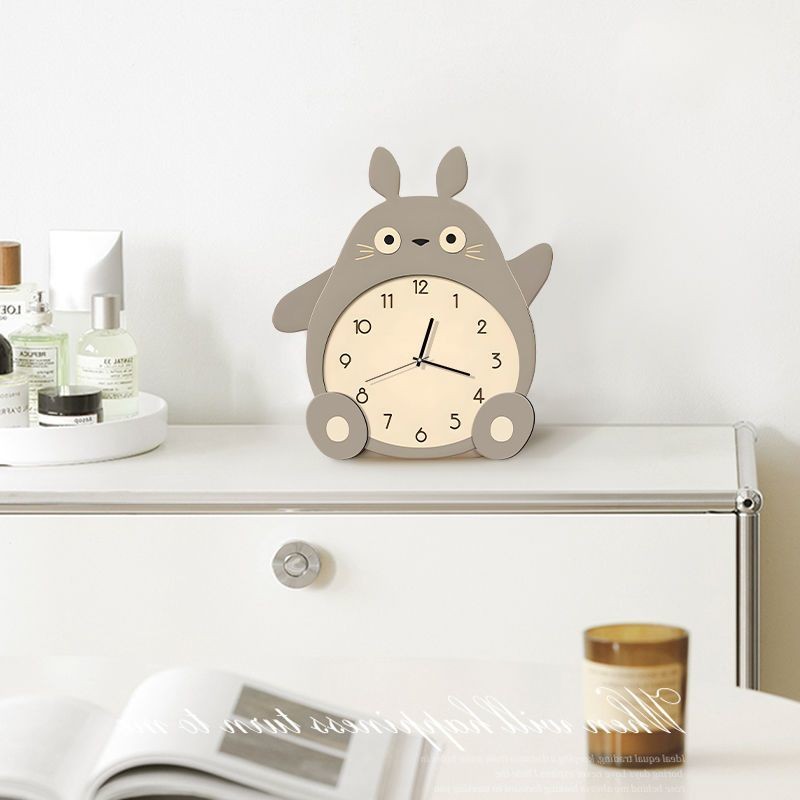 Cartoon Totoro Wall Clock For Living Room Wall Decor Swinging Clock ...